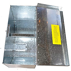 ForEverlast Galvanized Steel ATV Spreader Hitch Mount, Truck Deer Feeder, UTV Feeder & Tailgate Feeder | Great as a Corn Spreader for Wildlife and Hunting, 50 LBS