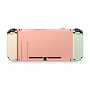 Tacky Design Pastel Classic Skin Compatible with Nintendo Switch Skin Wrap, Color Blocking, Compatible with Nintendo Switch Stickers Skin, Premium 3M Vinyl Full Cover Decal