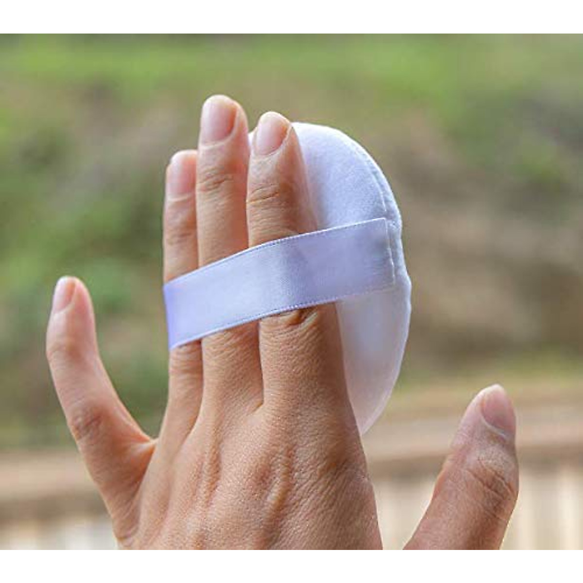 1Pcs Baby After-Bath Puff Box Body Talcum Powder Box Case Container Dispenser with Sifter and Powder Puff for Travel and Home Use(Green)