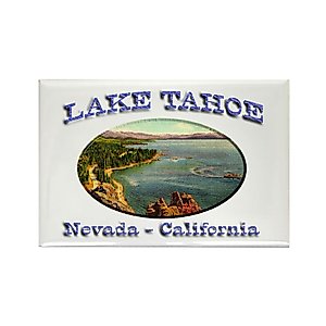 CafePress Lake Tahoe Rectangle Magnet, 3"x2" Refrigerator Magnet