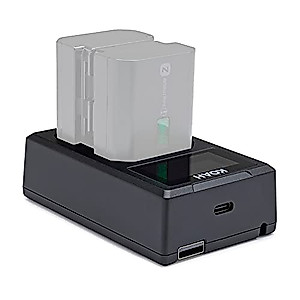 Sony NP-FZ100 Z-Series Rechargeable Battery Pack (for a9 and a7rIII Cameras) with Dual Charger - Great Replacement Accessory for Compatible Digital Cameras (2 Items)