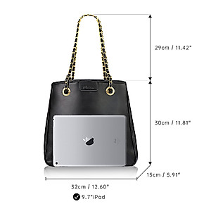 Women's Top Handle Handbag, Shoulder Bag, Ladies Work or Casual Soft PU Leather Handbag and Carry Purse