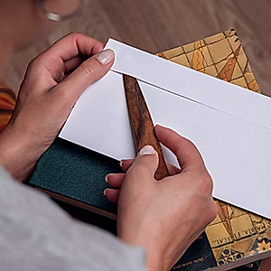 TILISMA Wooden Letter Opener and Bookmark for Men and Women - Handmade Walnut Envelope Opener Knife - 2 in 1 Office Gifts for Boss, Coworkers - Cool Book Accessories Gifts for Book Lovers and Readers