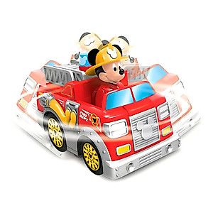 Disney Junior Mickey's 5.5" Full-Function Remote Control Firetruck, R/C Vehicle, Children Ages 3 Years and up