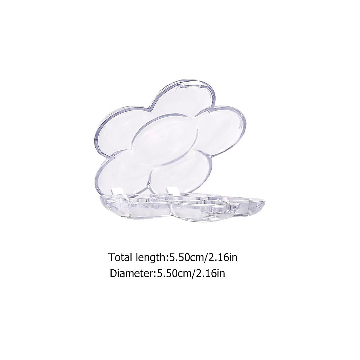 Beaupretty 10PCS Clear Empty Eyeshadow Palette Makeup Organizer Eyeshadow Storage Box Case Lipstick Pigment Palette Tray