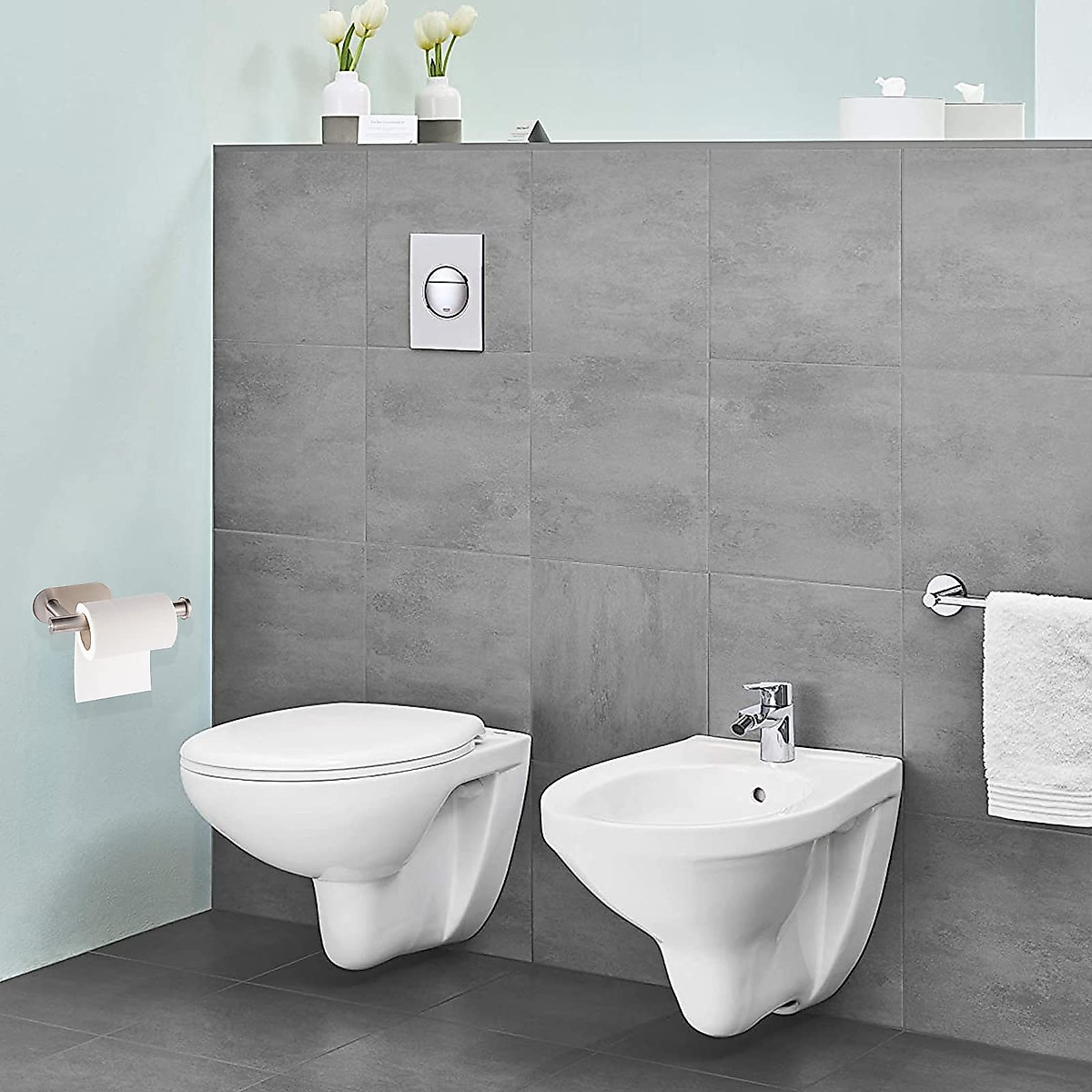 Paper Towel Holders,Paper Towels Rolls - for Kitchen,Paper Towel Holder Under Cabinet,Paper Towels Bulk- Self-Adhesive Under Cabinet (Black)