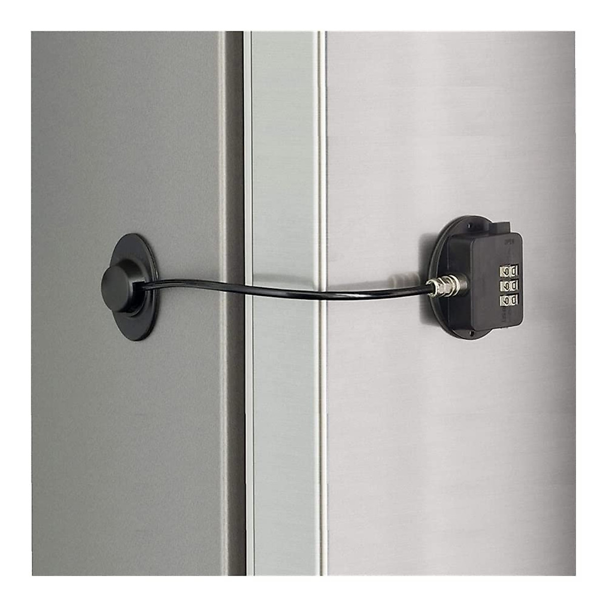 CREAP 3 Code Freezer Lock Security 3 Password Fridge Refrigerator Child Proof Winodw Drawer Door Toilet (Color : Black 1 pc)