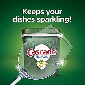 Cascade Complete Dishwasher Pods, Dishwasher tabs, Dish Washing Pods for Dishwasher, Dishwasher tablets, Lemon Scent ActionPacs, 78 Count