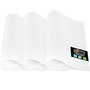 Gorilla Grip Precut Fridge Liners, 8 Pack, Waterproof Washable Shelf Liner, Slip Resistant, Slows Spills, Refrigerator Drawer, BPA Free, Mat for Glass Shelves, Fits Fruit Drawers, Freezer Safe, Clear