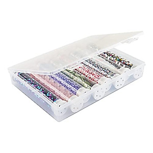 10 PCS Clear Plastic Tube Bead Containers,Transparent Plastic Empty Storage Tube Bead Container Set Organizer Boxes with Lid Test Bottles Clear Embellishment Storage Tubes for Crafts Storage Projects