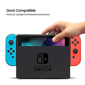tomtoc [2 Pack Tempered Glass Screen Protector for Nintendo Switch, Easy Installation with Alignment Frame, Anti-Scratch, HD Clear