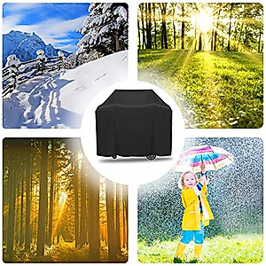 only fire Gas Grill Cover, Waterproof Outdoor BBQ Cover Replacement for Weber 7139 Spirit II 300 and Spirit 300 Gas Grills, 51”L X 17.8”W X 42”H