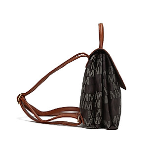 MKF Collection Travel Backpack for Women, Vegan Leather Carry on Backpack Top-Handle Ladies Fashion Bookbag