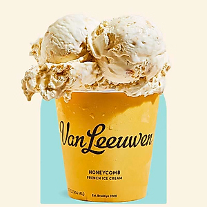 Van Leeuwen Premium Honeycomb French Ice Cream, 14 oz (Frozen)