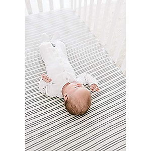Premium Fitted Knit Crib Sheet/Toddler Sheet "Midtown" by Copper Pearl