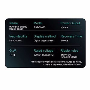 BST-3006S 30V 6A DC Power Supply Adjustable Digit Display Mini Laboratory Power Supply Voltage Regulator for Phone Repair