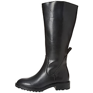 Amazon Essentials Women's Riding Boot, Black, 9