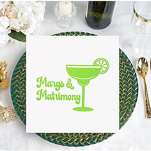 Margs and Matrimony Bachelorette Napkins, Margs and Matrimony Bachelorette Decorations, Margs and Matrimony Decor, Mexican Fiesta Wedding Bridal Shower, Margarita Bachelorette Party Decorations