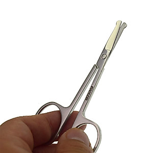 Motanar Nose Hair Trimmer Scissors-3.4' Round Tip Scissors For Ear Eyebrow Beard Mustache Trimming - Multi Purpose Round Personal Beauty Hair Care Tool For Men Women And Baby (Silver)