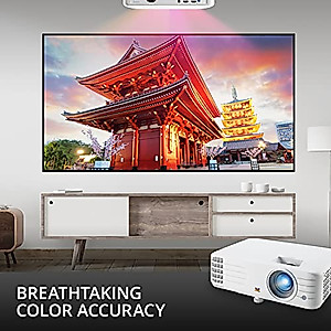 ViewSonic PX701HDH 1080p Projector, 3500 Lumens, Supercolor, Vertical Lens Shift, Dual HDMI, 10w Speaker, Enjoy Sports and Netflix Streaming with Dongle