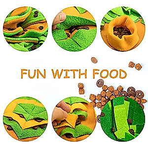 AWOOF Snuffle Mat for Dogs, 34.6" x 19.6" Dog Feeding Mat, Sniff Mat Interactive Dog Puzzle Toys, Enrichment Nosework Feed Games for Stress Relief and Slow Eating Encourages Natural Foraging Skills