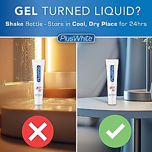 Plus White Speed Whitening Gel - 5 Minute Results - Professional at Home Teeth Whitening w/Dentist Approved Ingredient & Tooth Stain Remover (2 oz)
