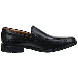 Clarks Men's Tilden Free Loafer, Black Leather, 12