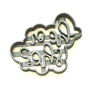 HE OR SHE GENDER REVEAL PARTY ANNOUNCEMENT BABY SHOWER COOKIE CUTTER MADE IN USA PR2522