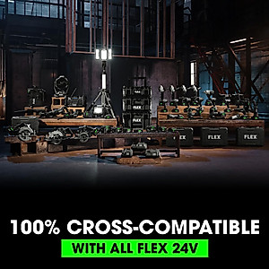 FLEX 24V Brushless Cordless 1/4-Inch Hex Impact Driver Kit with (2) 2.5Ah Lithium Battery and 160W Fast Charger - FX1351-2A