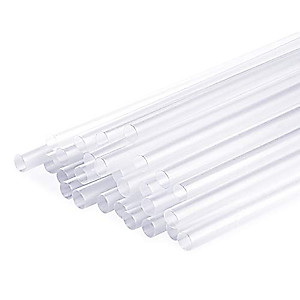 Comfy Package [100 Pack] Clear Jumbo Smoothie Straws