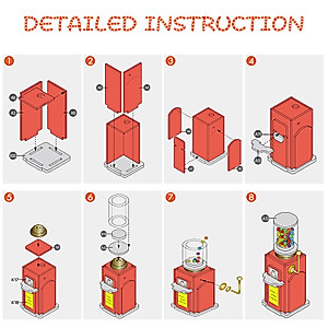 ROBOTIME DIY Miniature House Kit with Furnitures Tiny House Making Kit with LED Light 1:24 Scale Store Kit Creative Gifts Home Decor