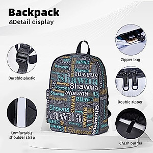 Vyacrtax Personalized Backpack for Boys Girls Kids, Custom School Bookbag, Customized Backpack with Name, Personalized Casual Bookbag for Camping School Travel Picnic