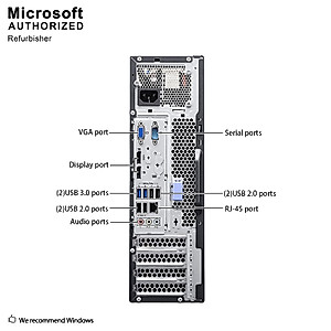 Lenovo ThinkCentre M83 Small Form Business High Performance Desktop Computer PC (Intel Core I5-4570 3.2G,8G RAM DDR3,240GB SSD,DVD-ROM,WIFI, Windows 10 Professional)(Renewed)