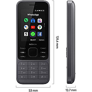 Nokia 6300 4G TA-1324 4GB GSM Unlocked Dual Sim Phone - Light Charcoal