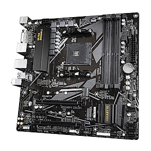 Gigabyte B550M DS3H Motherboard - Supports AMD Ryzen 5000 Series AM4 CPUs, 5+3 Phases Pure Digital VRM, up to 4733MHz DDR4 (OC), 2xPCIe 3.0 M.2, GbE LAN, USB 3.2 Gen1