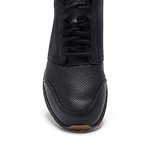 York Athletics - The Henry Mid Trainer - Cross-Training Shoes for Men & Women. Ideal for Boxing, Crosss Training, Weightlifting, & Kickboxing, Leather, Blacktop, Men 10/ Women 11.5