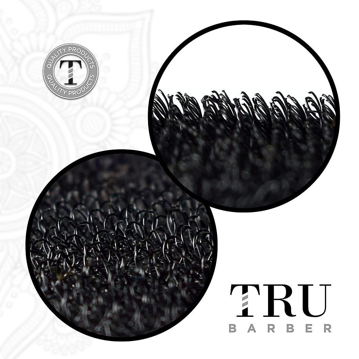 TRU BARBER HAIR GRIPPERS ® 2 COLORS BUNDLE PACK 4 PCS for Men and Women - Salon and Barber, Hair Clips for Styling, Hair holder Grips (Red/Black)