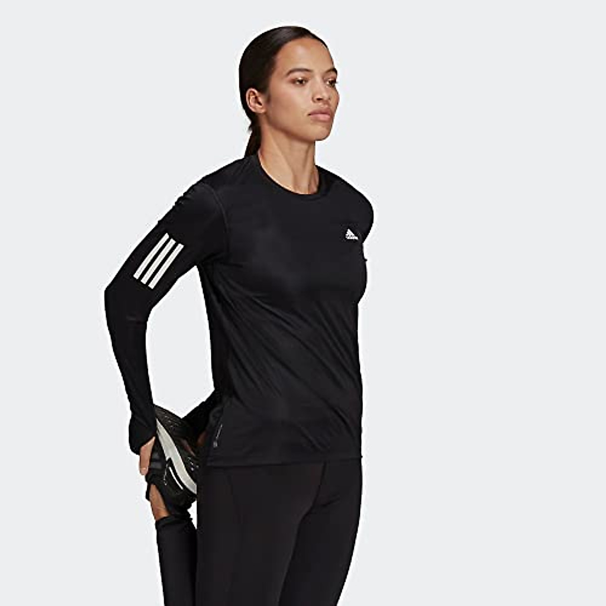 adidas Women's Own The Run Long-Sleeve, Black, Medium