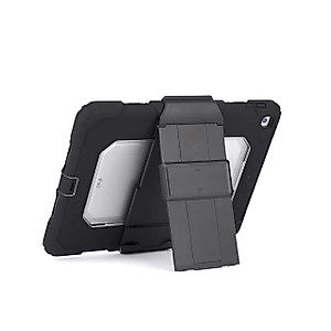 Griffin Technology iPad 9.7 (2017) Rugged case, Survivor All-Terrain with Stand, 4 Layers of Protection, 8ft Drops, Black/Clear