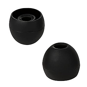 Earbud Tips 9 Pairs Replacement Earbud Tips Earbuds Replacement Tips Headphone Earbud Tips Fit For Inner Hole From 4mm-5.5mm Earphones Earbud Replacement Tips Ear Bud Replacement Pieces Silicone Black