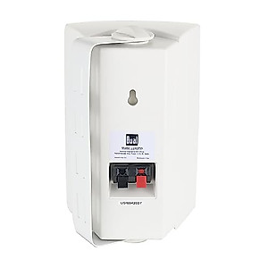 Dual Electronics LU43PW 3-Way High Performance Outdoor Indoor Speakers with Powerful Bass | Effortless Mounting Swivel Brackets | All Weather Resistance | Expansive Stereo Sound Coverage | Sold in Pairs, White