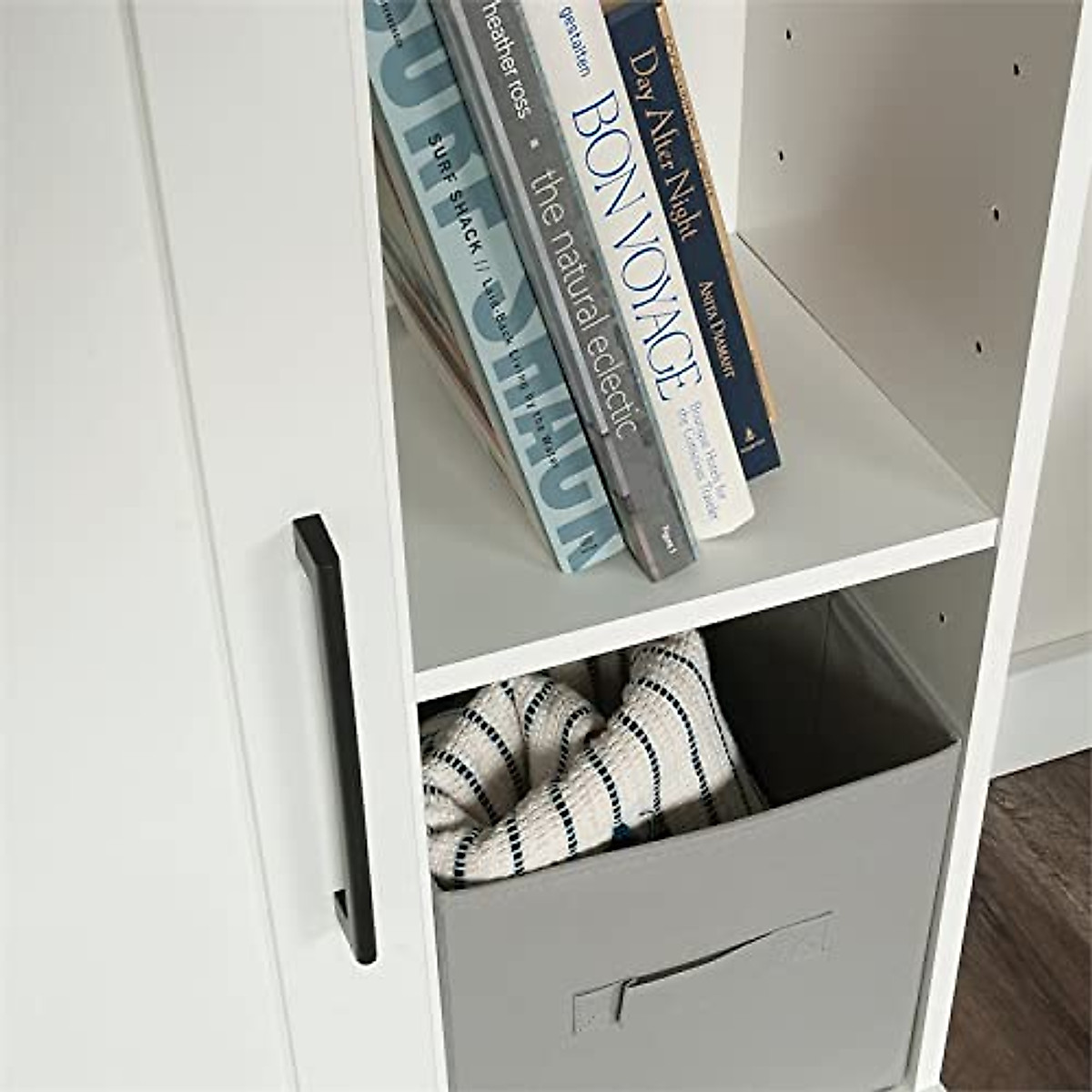 Sauder HomePlus 2-Door Storage Cabinet in Soft White, Soft White Finish