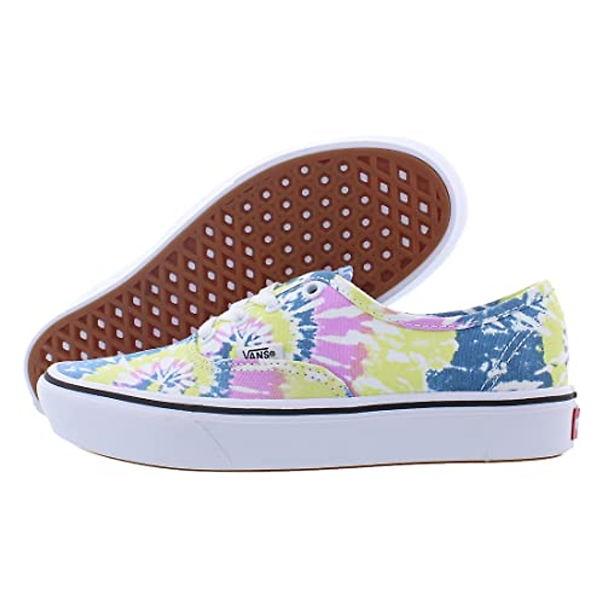 Vans ComfyCush Authentic (Tie-Dye) Orchid/True White Men's 8.5, Women's 10 Medium