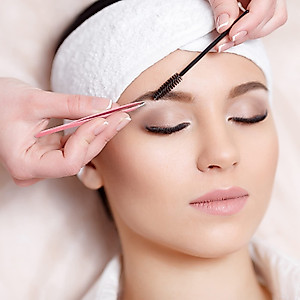 6 Pieces Spring Facial Hair Remover with Eyebrow Remover Trimmer Beveled Tweezers Threading Hair Removal Face Epilator Tool for Women Removes Hair on The Upper Lip Chin Cheeks