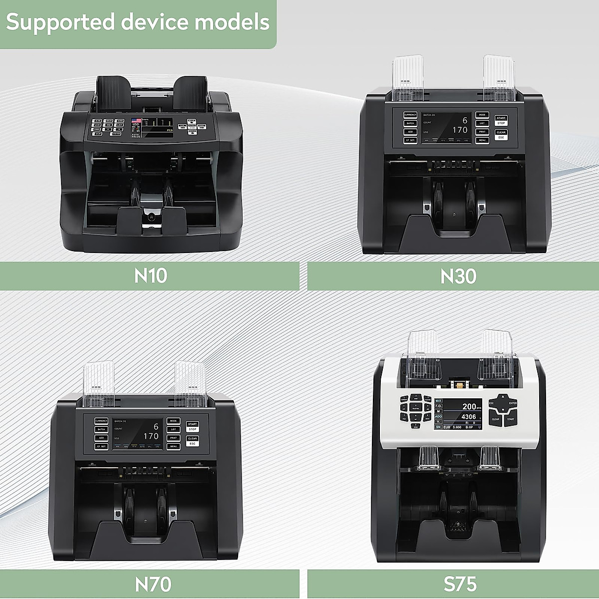 Countlyte Thermal POS Printer C-TP-58PLUS, 58mm Receipt Printer, RS-232 Serial Interface for ESC/POS,Support Connect Money Counter Machine