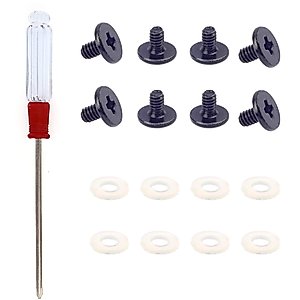 QTEATAK PCIe NVMe M.2 Black Mounting Screws Screwdriver Kit Compatible with Asus, Gigabyte, MSI, ASRock Motherboards