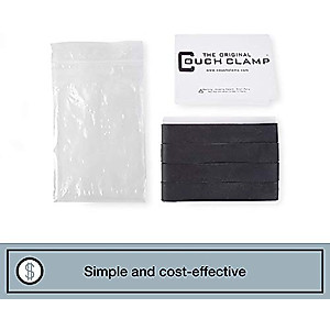 Couch Clamp Sectional Sofa Connectors (4 Pack) - Keep Sofa Cushions From Sliding & Gaps, Easy Install Straps & No Tools Required. Universal Fit Ideal for 3 Piece Modular Sofa - Prevent Floor Scratches