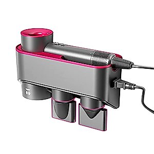 EID Smart Hand Dryer,Hair Dryer Holder for Dyson Hair Dryer Wall Mounted,Non-Perforated Organizer Holders for The Bathroom,Dual-Purpose for Storage Rack and Hand Dryer