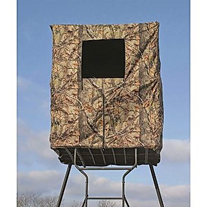 Guide Gear Elevated Deer Hunting Blind, Camo Tent for Tower Stand, 2 Person, Universal