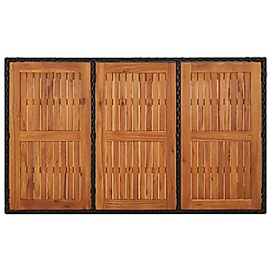 WFAUIBR Dining Set with Cushions 5 Piece Patio ，Lawn Chairs Set ，Outdoor Patio Sets，for Portico, Backyard, Balcony, Garden, Living Room，Black，5 Piece 59.1"